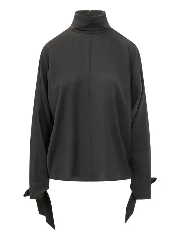 Emporio Armani Tailored Crewneck Blouse - Nero
