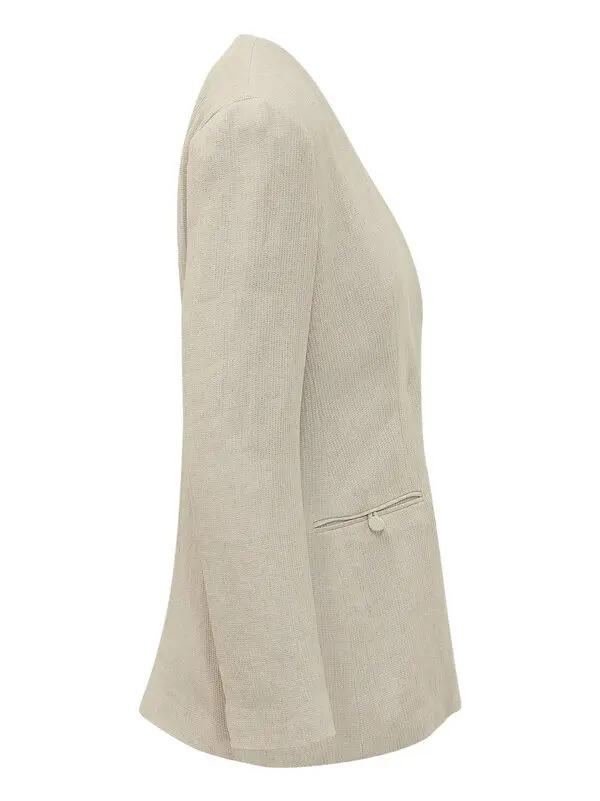 Emporio Armani Sophisticated A-frame Pocket Blazer - Rope