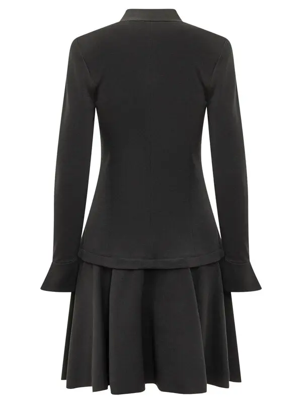 Emporio Armani Draped Silhouette Evening Gown - Nero