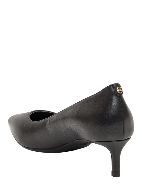 Michael Kors Leather Décolleté Heels - Black