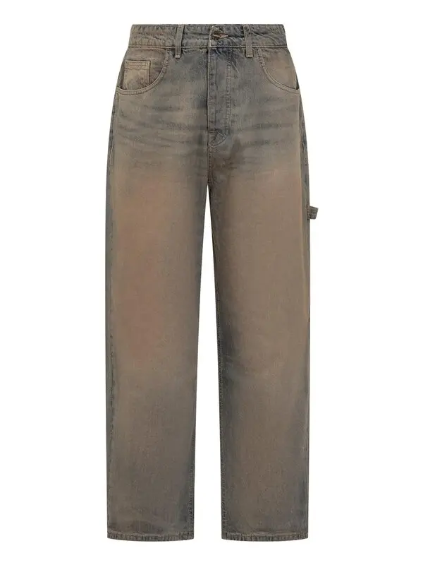 BARROW Vintage-inspired Denim Jeans - Rust Denim