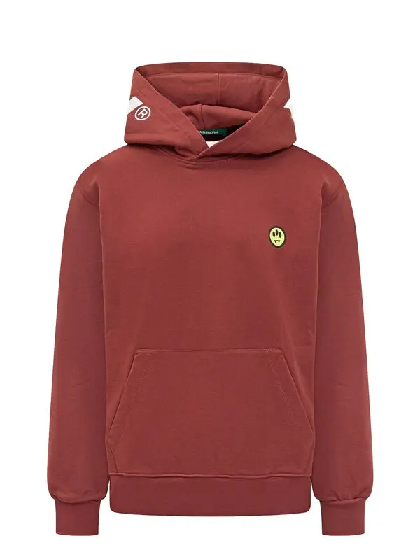 BARROW Logo Pullover Sweatshirt - Bordeaux