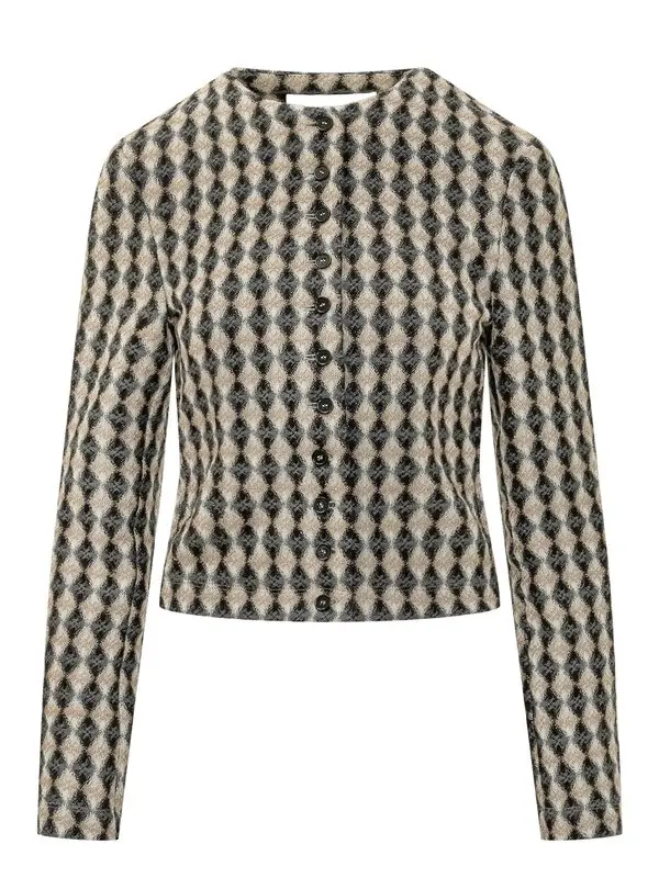 MSGM Multi-texture Jacket - Grey Multi