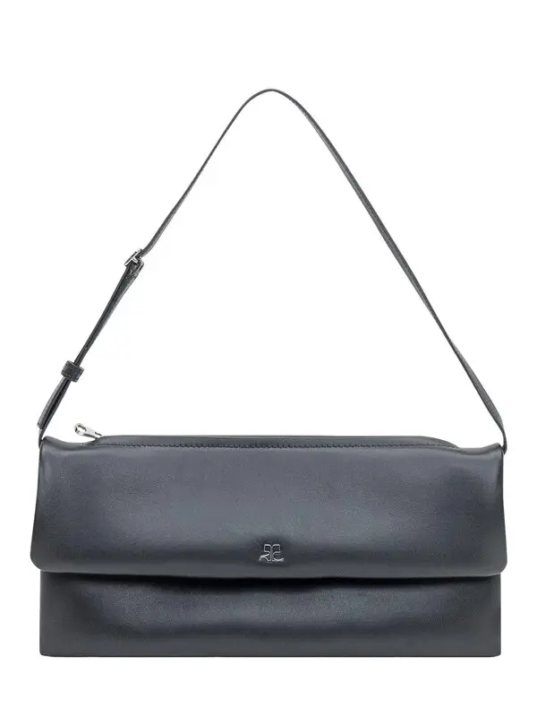 COURREGES Mini Cuff Clutch - Black