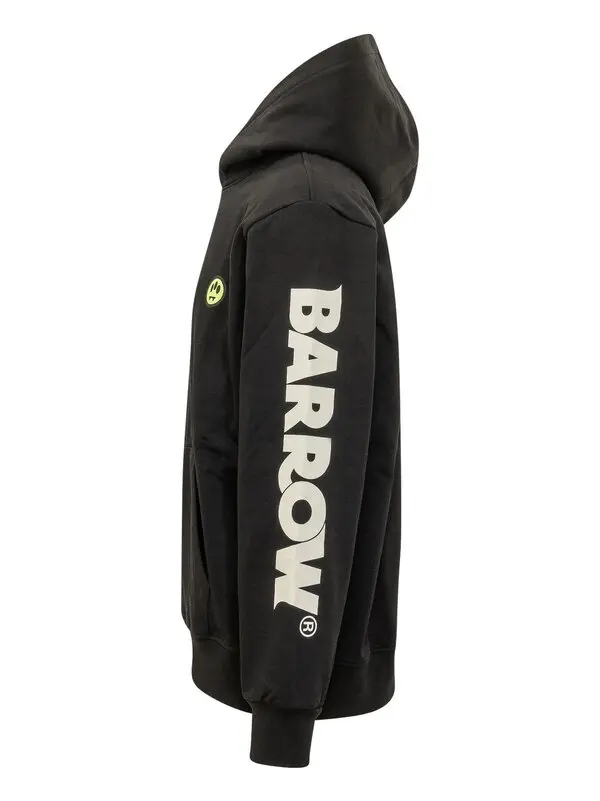 BARROW Graphic Logo Pullover Hoodie - Nero