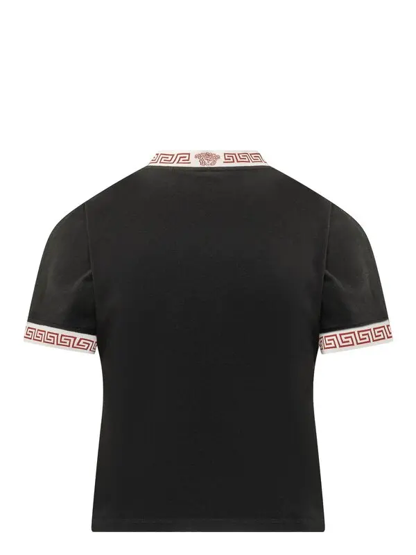Versace Greek Oasis Graphic T-shirt - Black