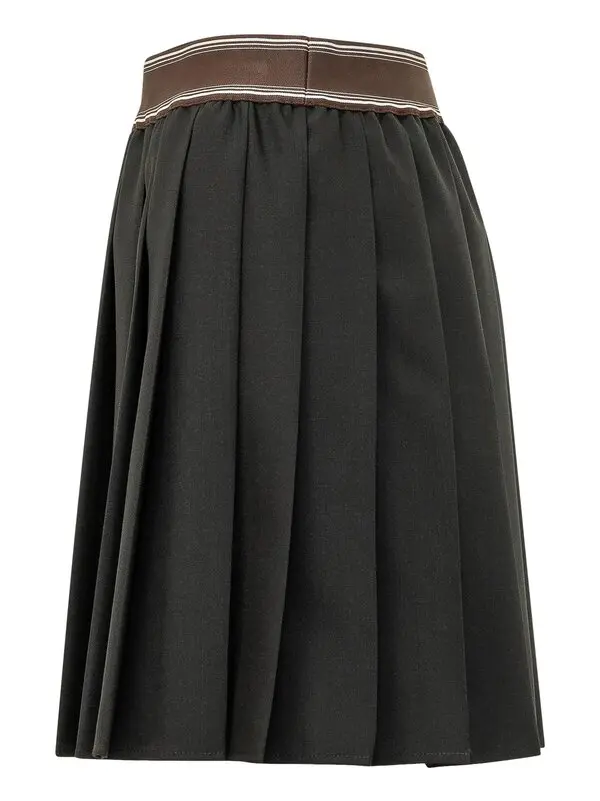Versace Lightweight Couture-style Skirt - Black
