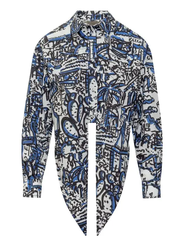 ALESSANDRO ENRIQUEZ Graphic Shirt - Blue View