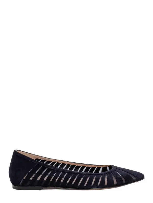 Roberto Festa Pointed Toe Flats - Blu Navy