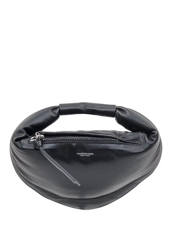 FEDERICO CINA Mini Tortel Handbag - Black