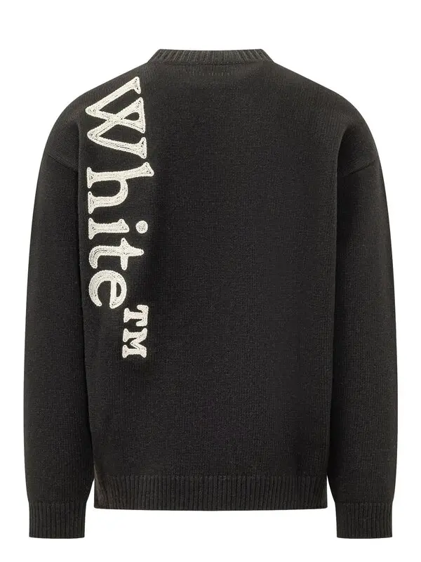 Off-White Bookish Crewneck Sweater - Black