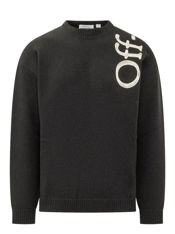 Off-White Bookish Crewneck Sweater - Black