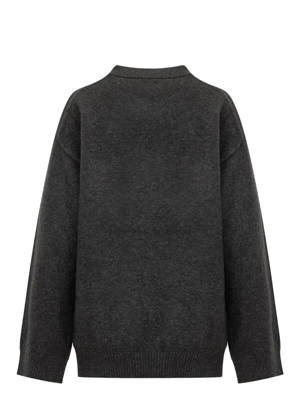 GANNI Oversized Sweater - Phantom