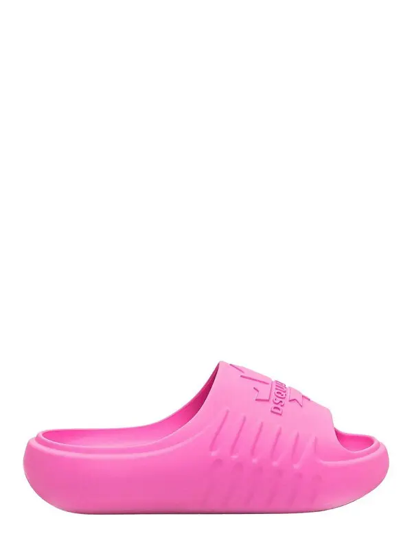 Dsquared2 Logo-embellished Rubber Sandals - Rosa