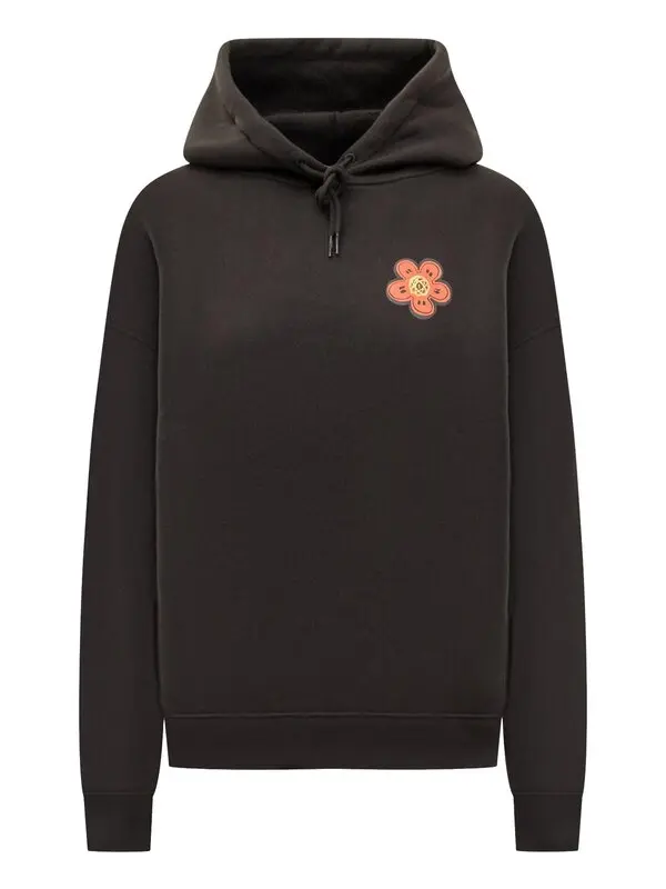 Kenzo Cotton Hooded Sweatshirt - Black