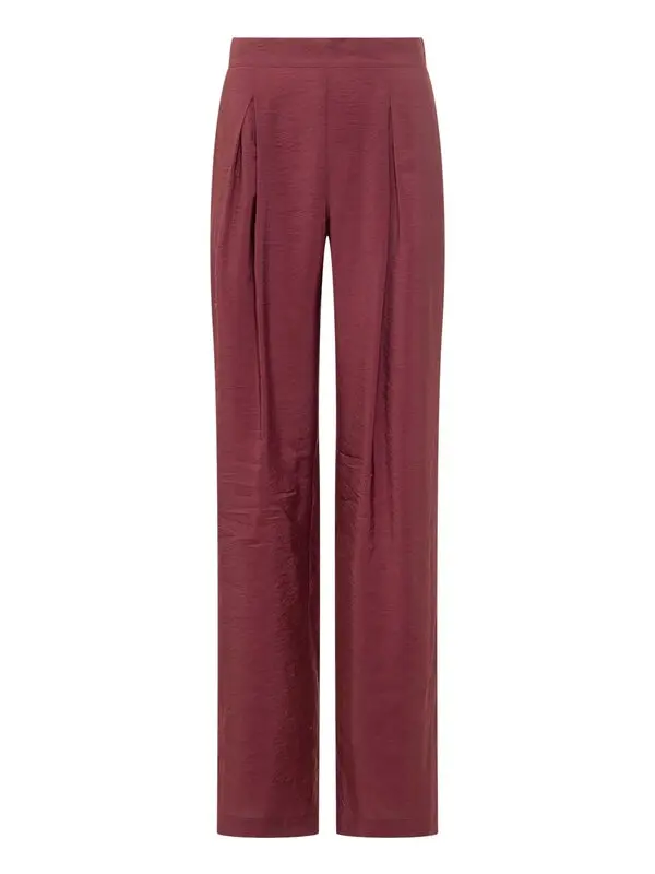 LE SULLY STUDIO Pleated Trousers - Bordeaux