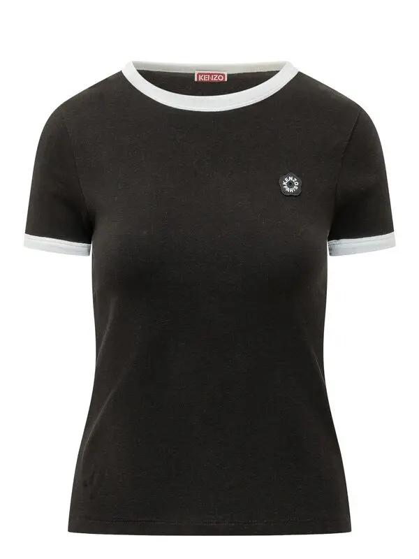 Kenzo Fitted Rib T-shirt - Black