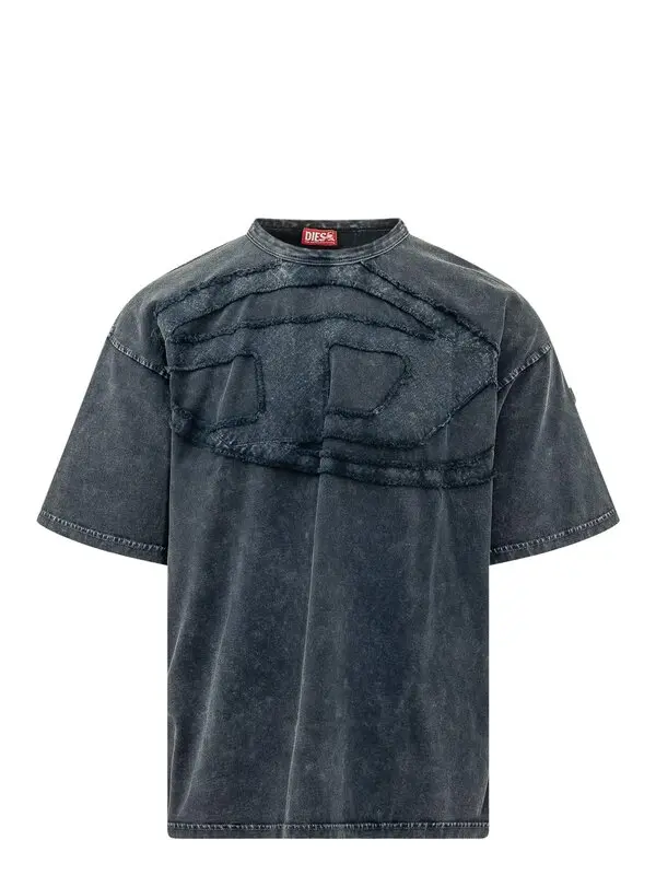 DIESEL® T-box Denim T-shirt - Blu