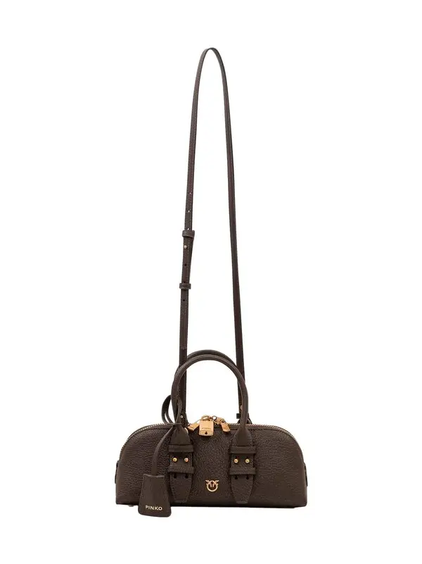 Pinko Mini Bowling Handbag - Marasca