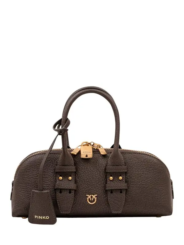 Pinko Mini Bowling Handbag - Marasca