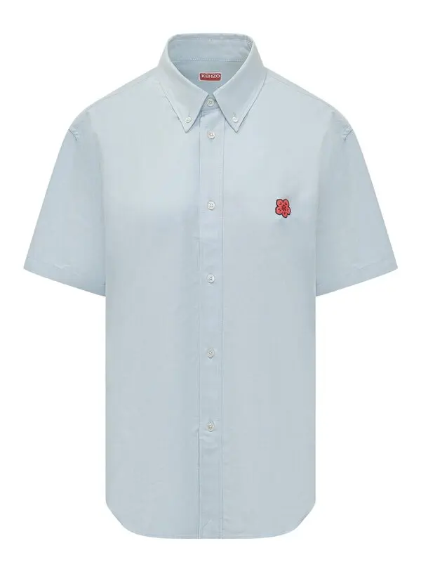 Kenzo Boke Flower Cotton Shirt - Light Blue
