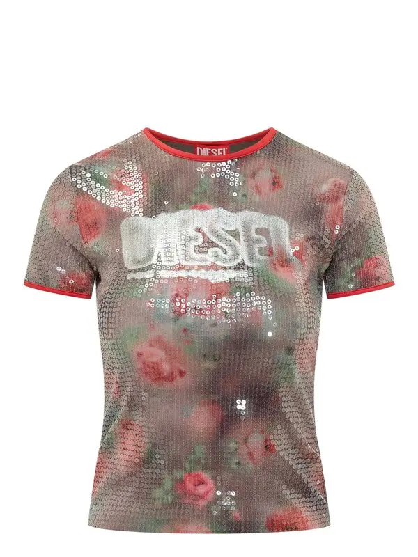 DIESEL® Artistic Print T-shirt - Multicolor