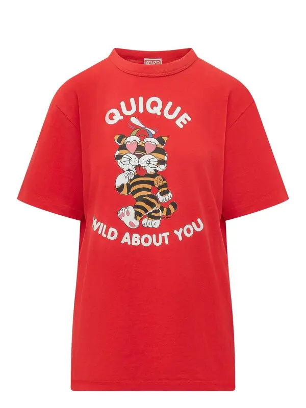 Kenzo Cartoon Graphic T-shirt - Cherry