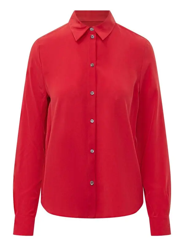 Pinko Crackers Crepe Camisole Top - Rosso Intenso