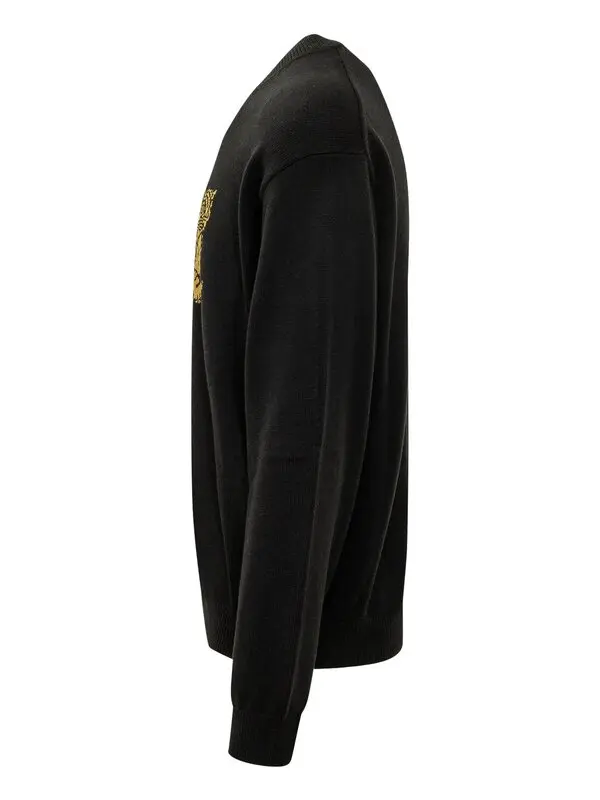 Kenzo Jumping Tiger Knit Jumper - Black