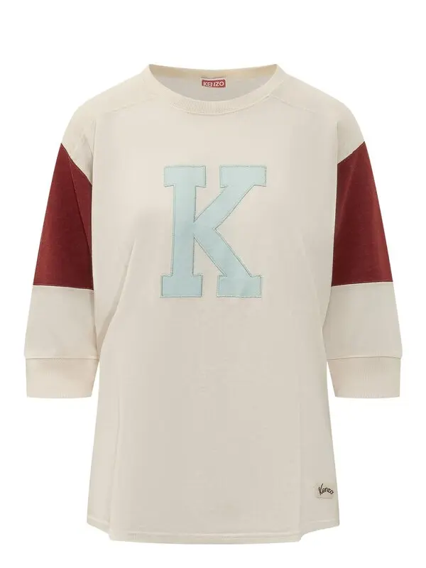 Kenzo Varsity T-shirt - Ecru