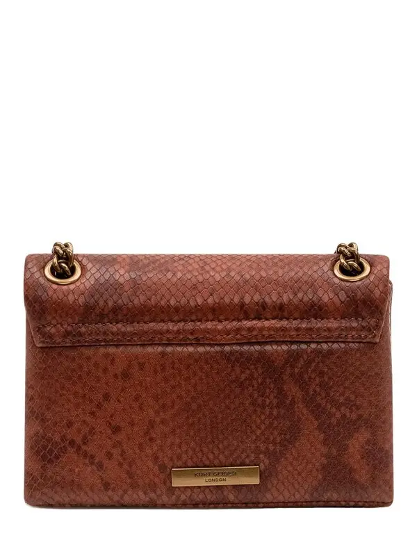 Kurt Geiger Mini Kensington Clutch Bag - Brown