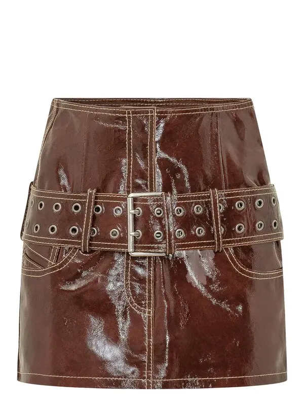 DIESEL® Fashion Forward Mini Skirt - Bordeaux