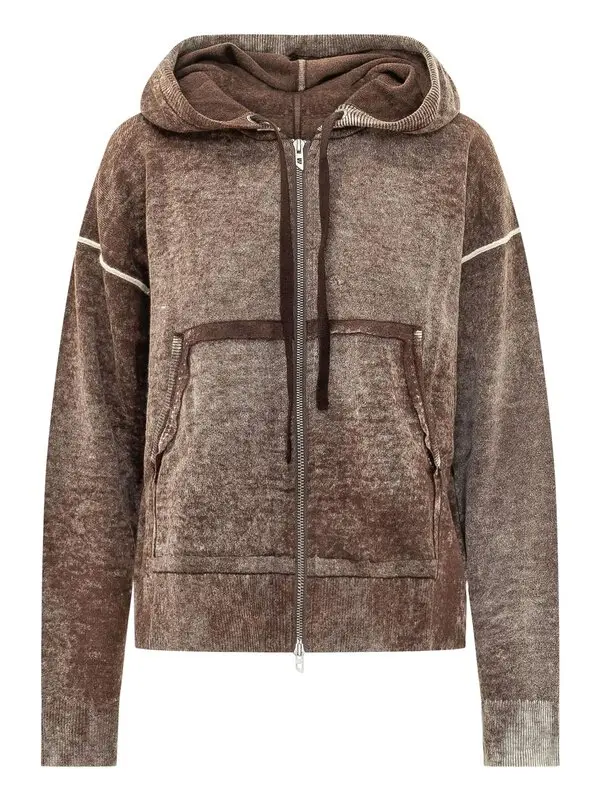 DIESEL® Knit Sweater With Textured Motif - Moro