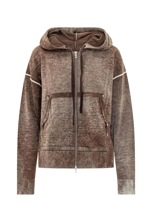DIESEL® Textured Knit Hoodie - Moro