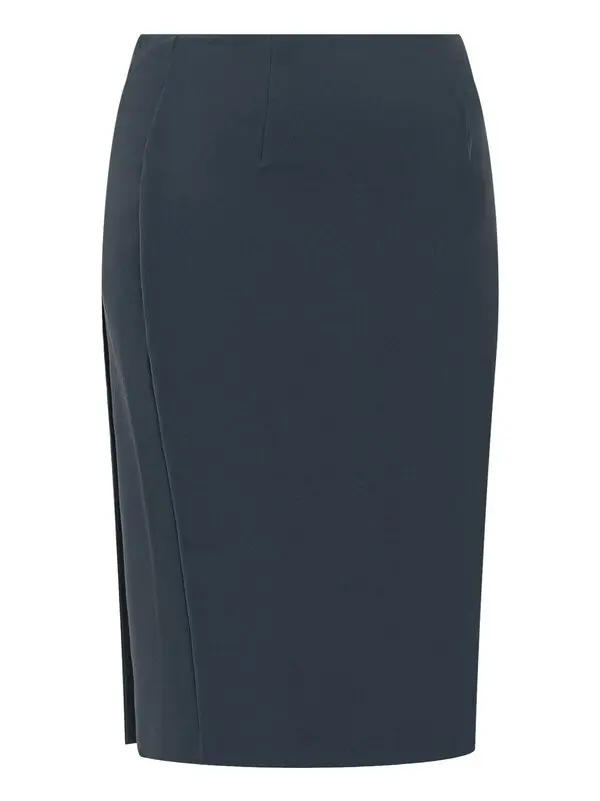 Pinko Button Detailed Midi Skirt - Blu Iride