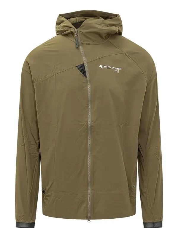 KLATTERMUSEN Lightweight Hooded Zip-front Jacket - Olive