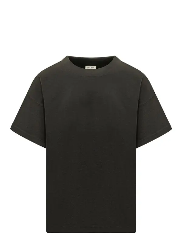 Fear Of God Gironeck Cut Sleeves T-shirt - Black