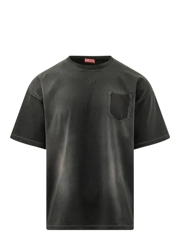 DIESEL® T-pock Pocket T-shirt - Nero