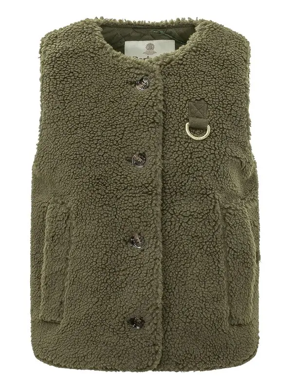 Barbour Bowes Fleece Gilet - Olive