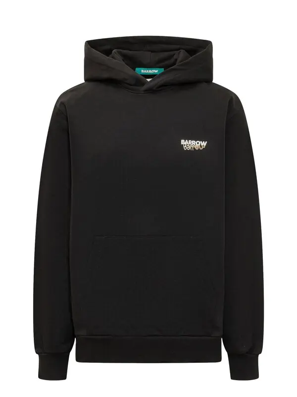 BARROW Mini Hoodie With Front Pocket - Nero
