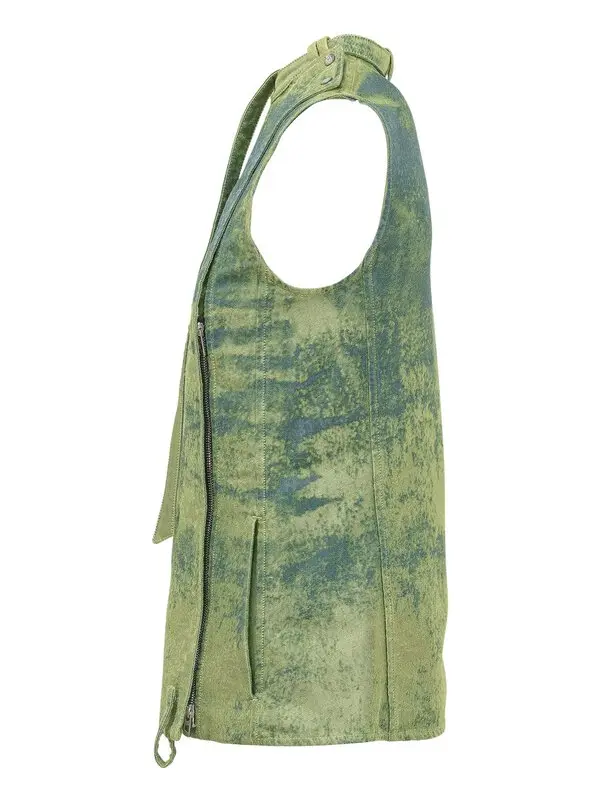 DIESEL® High-neck Sleeveless Vest - Verde