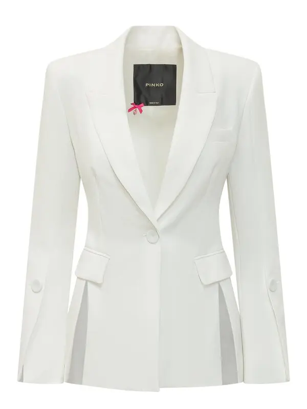 Pinko Canvas Mini Jacket - Bianco Seta