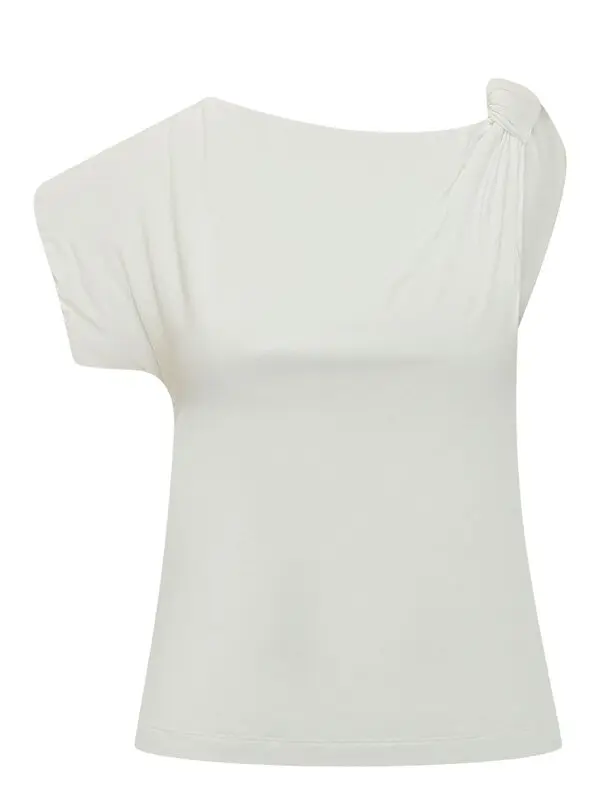 Pinko Draped Paint Splatter Mini Top - Bianco