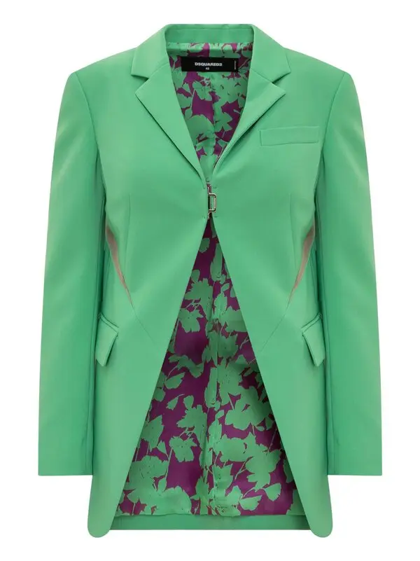 Dsquared2 Cut Out Blazer Jacket - Ocean Wave
