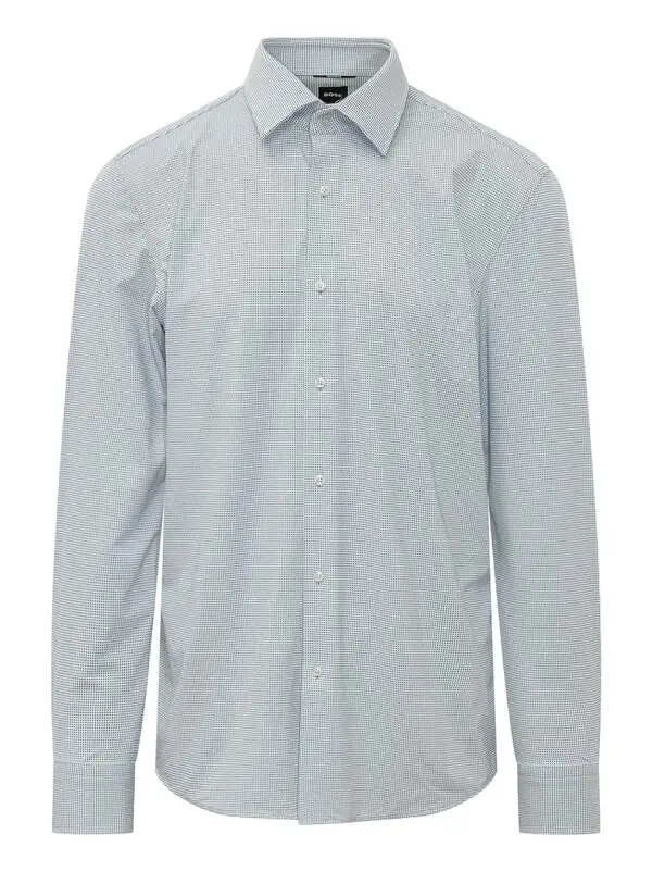 BOSS Classic Button-up Shirt - Dark Blue