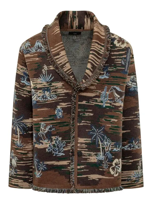 Alanui Hawaii-inspired Cardigan - Brown Multi