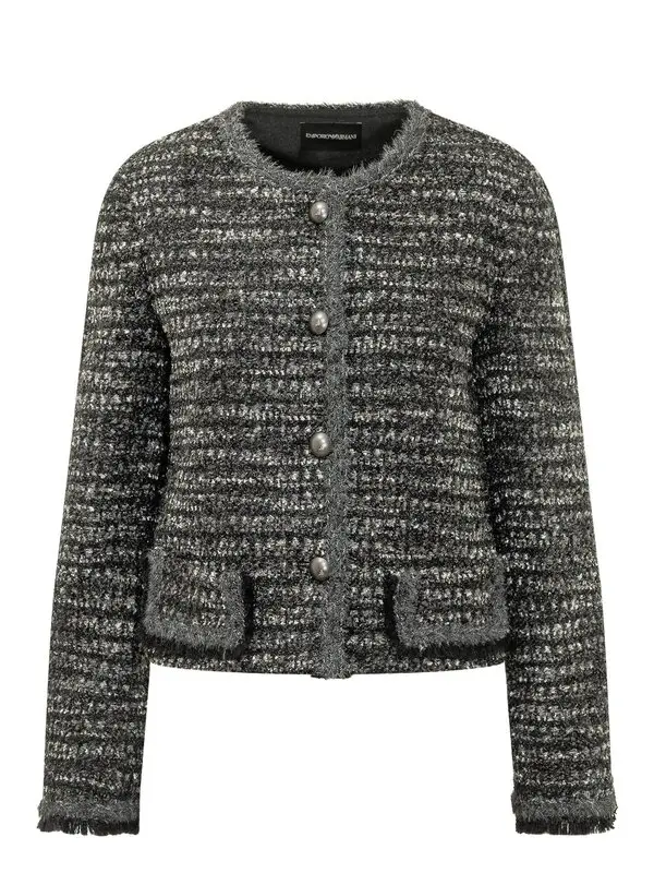 AMI Paris Crewneck Cardigan - Noir
