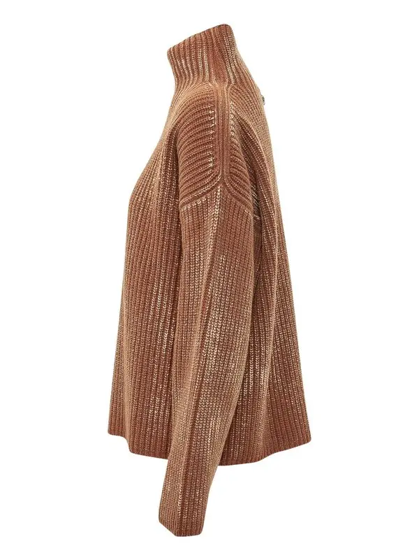 DIESEL® M-amet Knit Sweater - Marrone