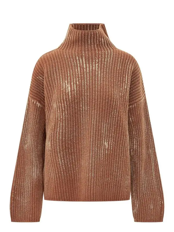 DIESEL® M-amet Knit Sweater - Marrone