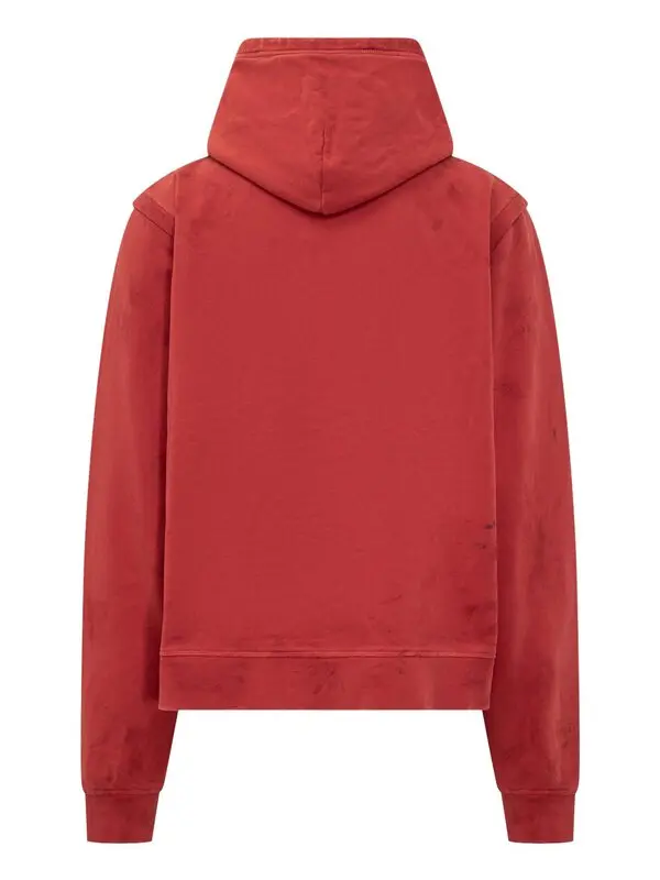 Dsquared2 Stylish Hooded Sweatshirt With Logo Print - Red